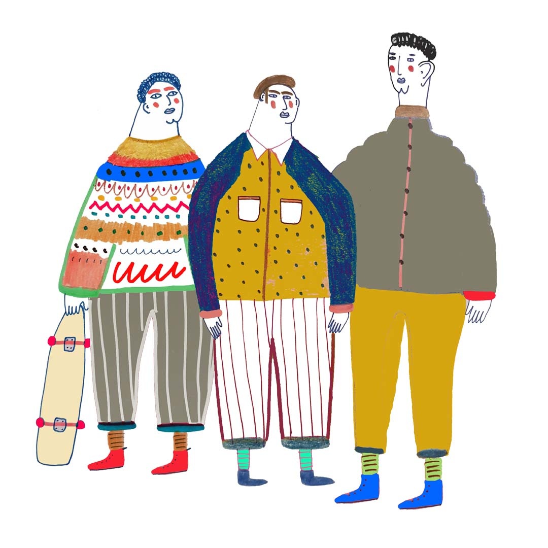 people illustration - Ashley Percival Illustration