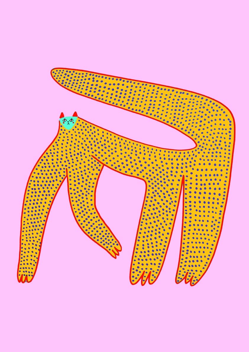 cat illustration, pattern design, cats design, animal print, cat art ...