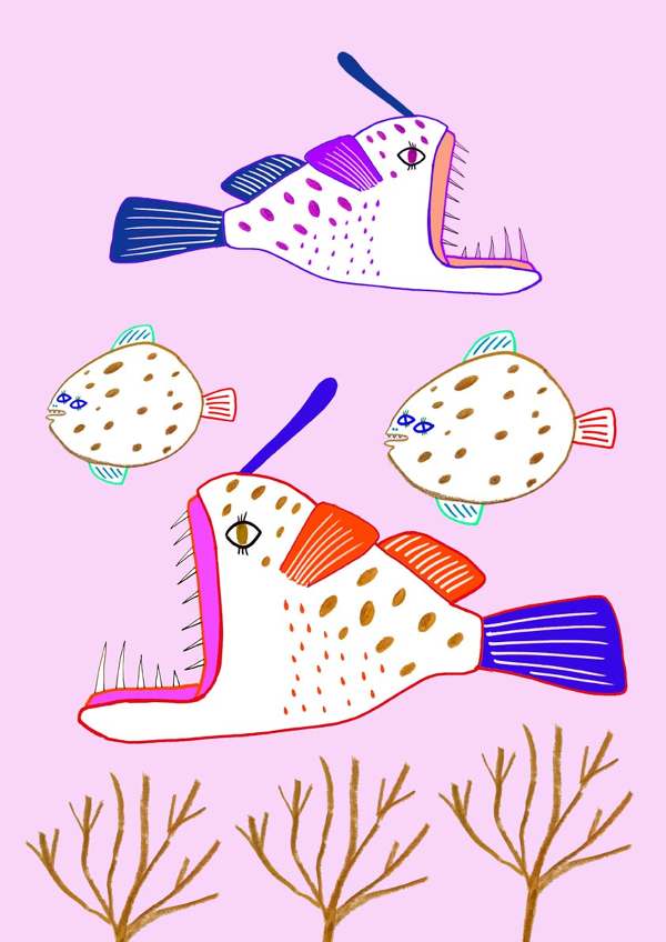 fish art, fish illustration, fish design, illustrator, illustration for ...