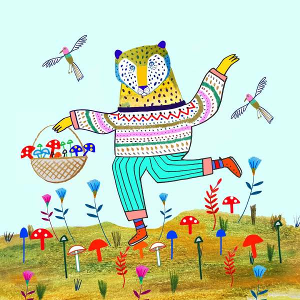 foraging illustration, foraging art, mushrooms, nature art, foraging ...