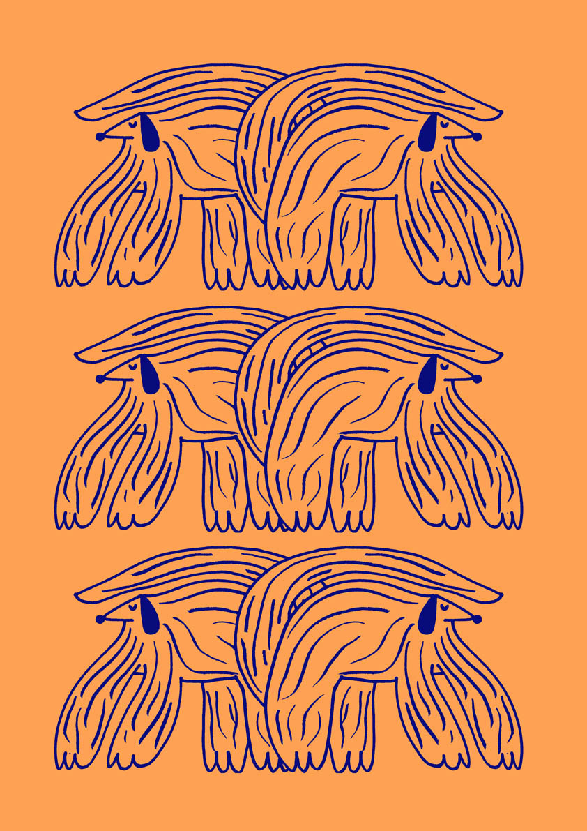 dog pattern design, dog illustration, dog art print, illustrator ...
