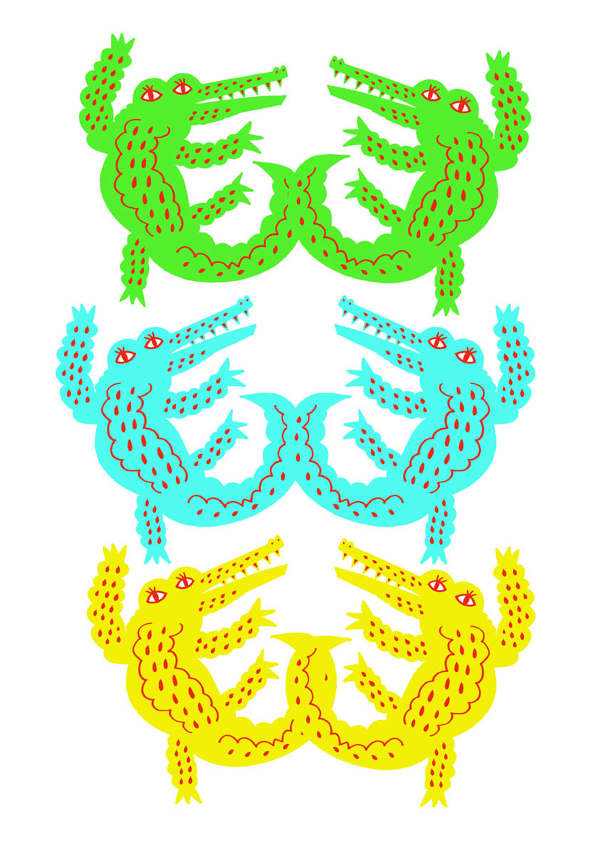 crocodile pattern design, crocodile illustration, animal pattern ...