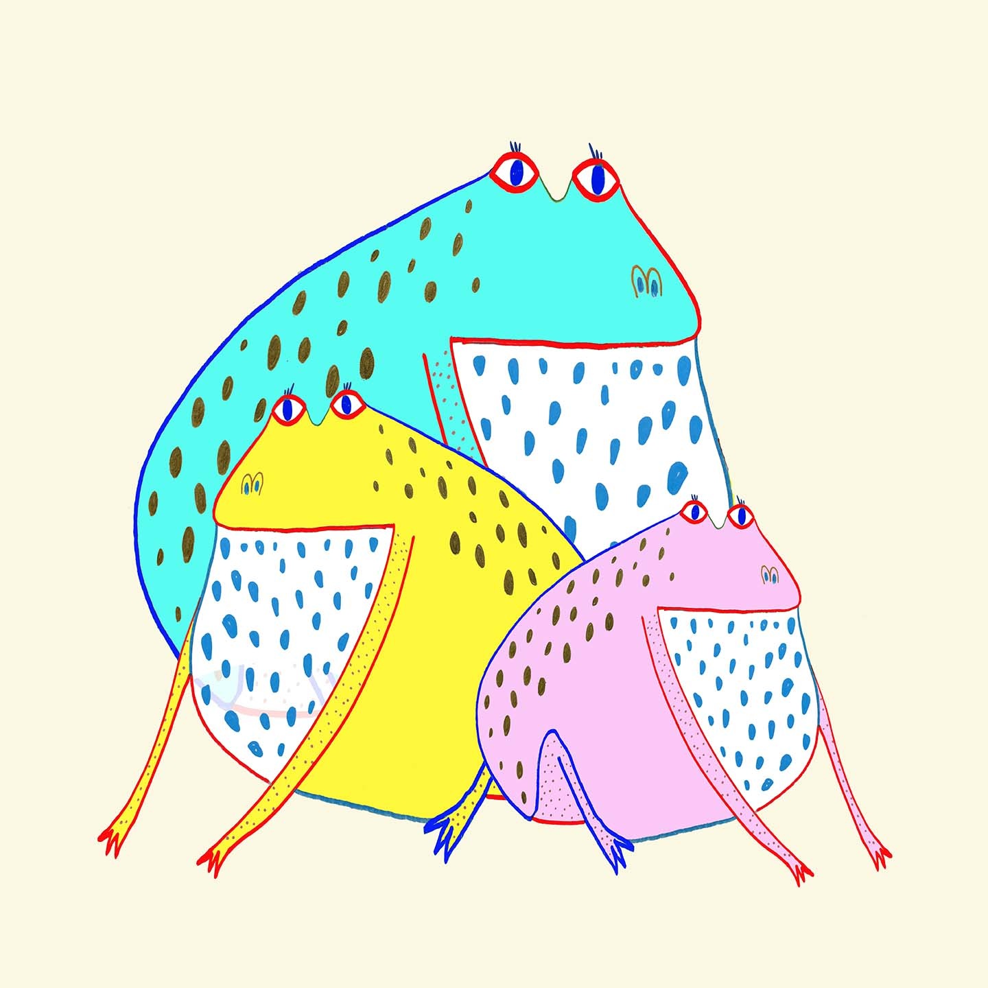 Frog Illustrations - Ashley Percival Illustration