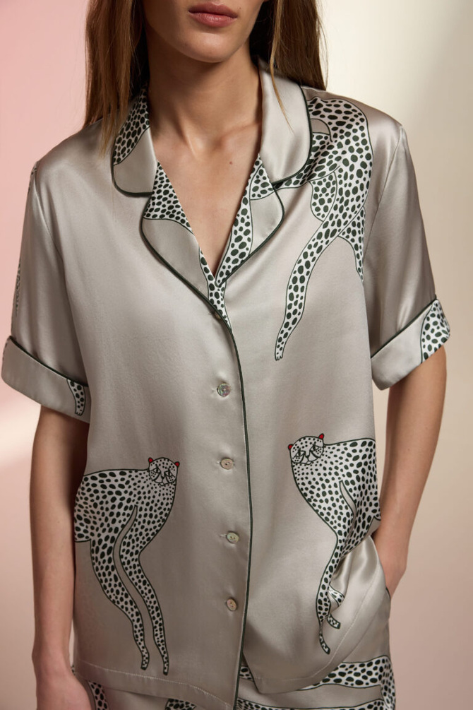 Luxury Silk Pajamas - Ashley Percival Illustration