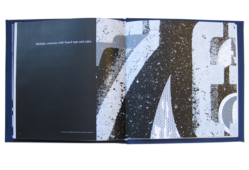 Typography Contrast Book - K McCandless Portfolio