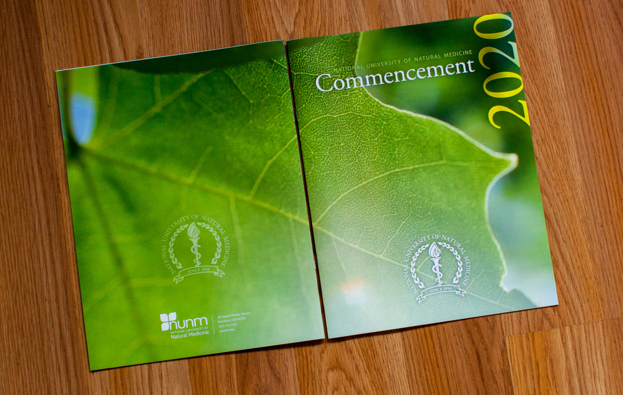 2020 NUNM Commencement Program - vanessa morrow | design + photo portfolio