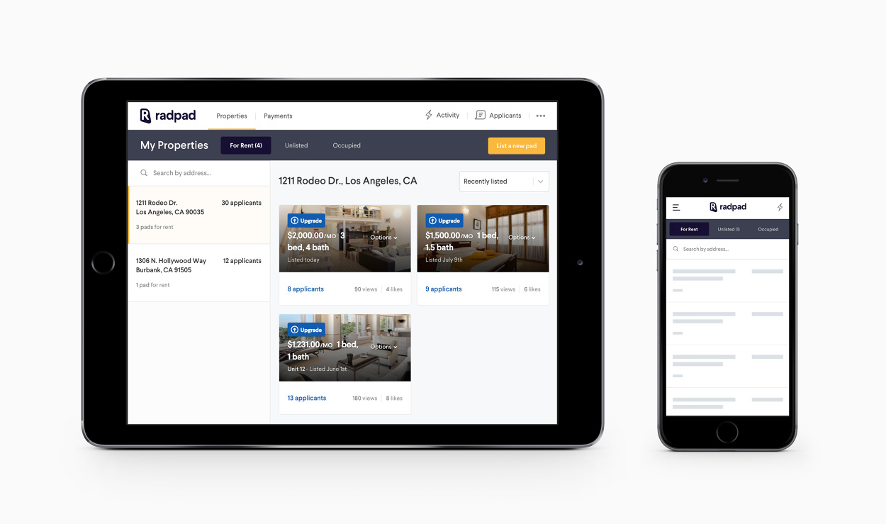 RadPad - Justin Mather | UI Engineer