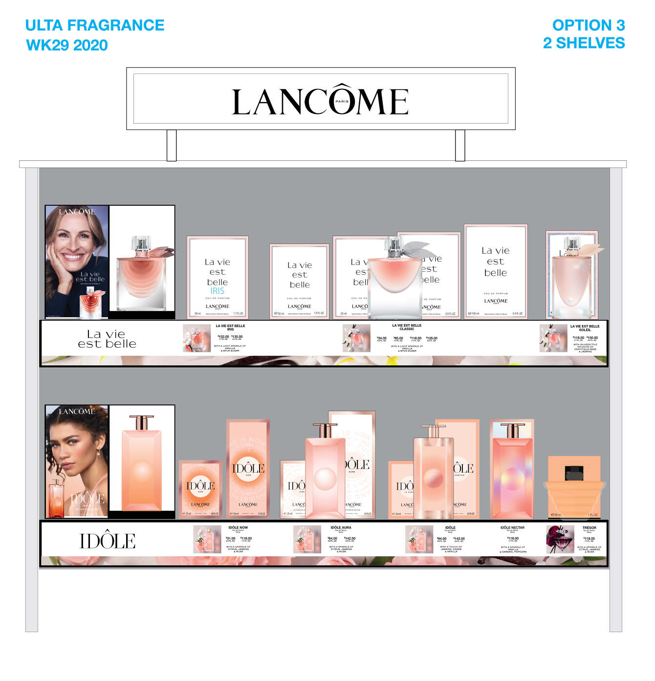 Ulta Fragrance Department Strip Design - Stella Creative Solutions