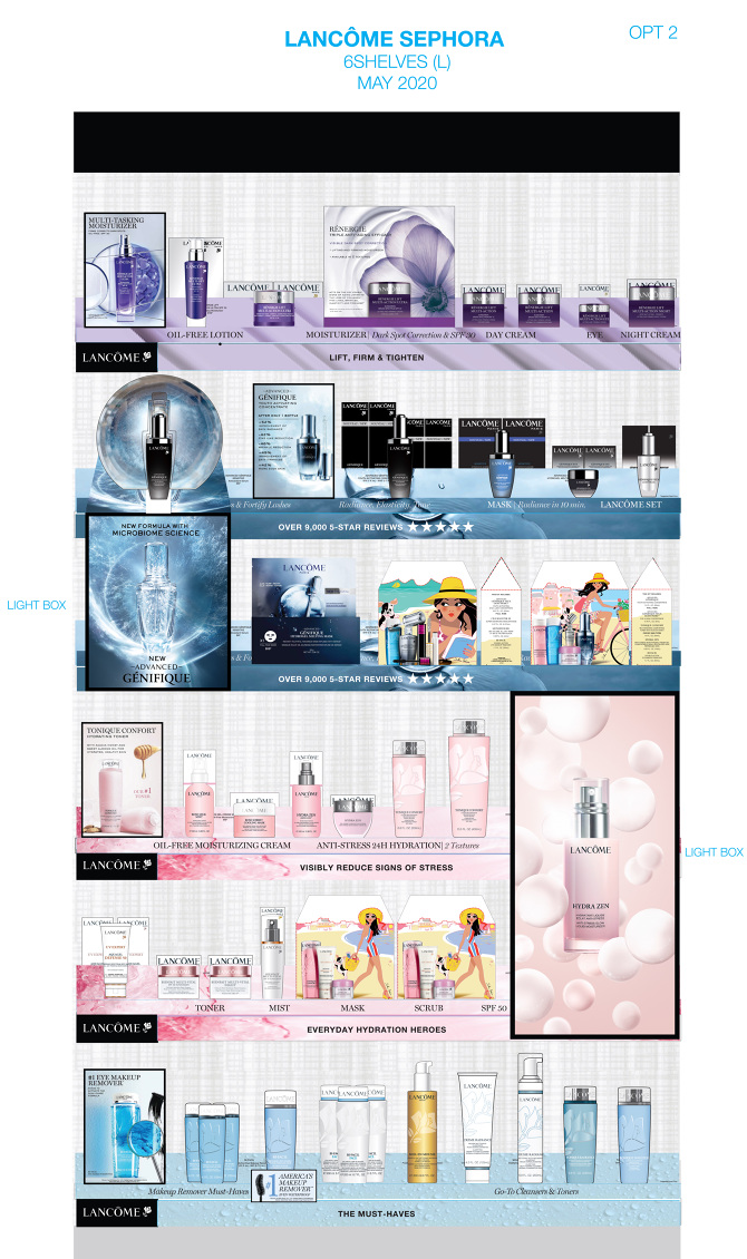 Sephora skincare gondola Overhaul - Stella Creative Solutions