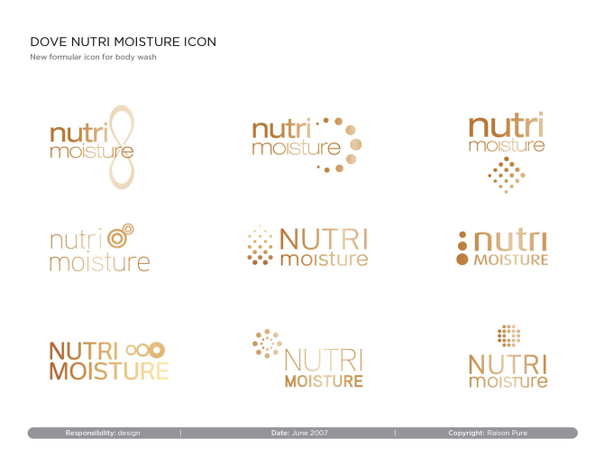 NutriMoisture icon study - Stella Creative Solutions