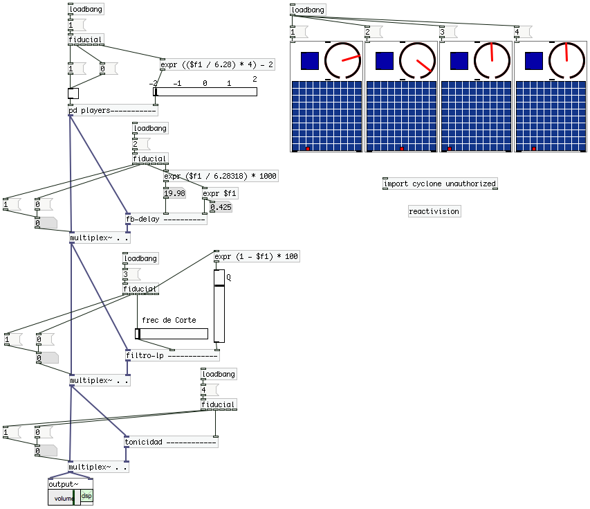 pd + reacTIVision - pd tutorial