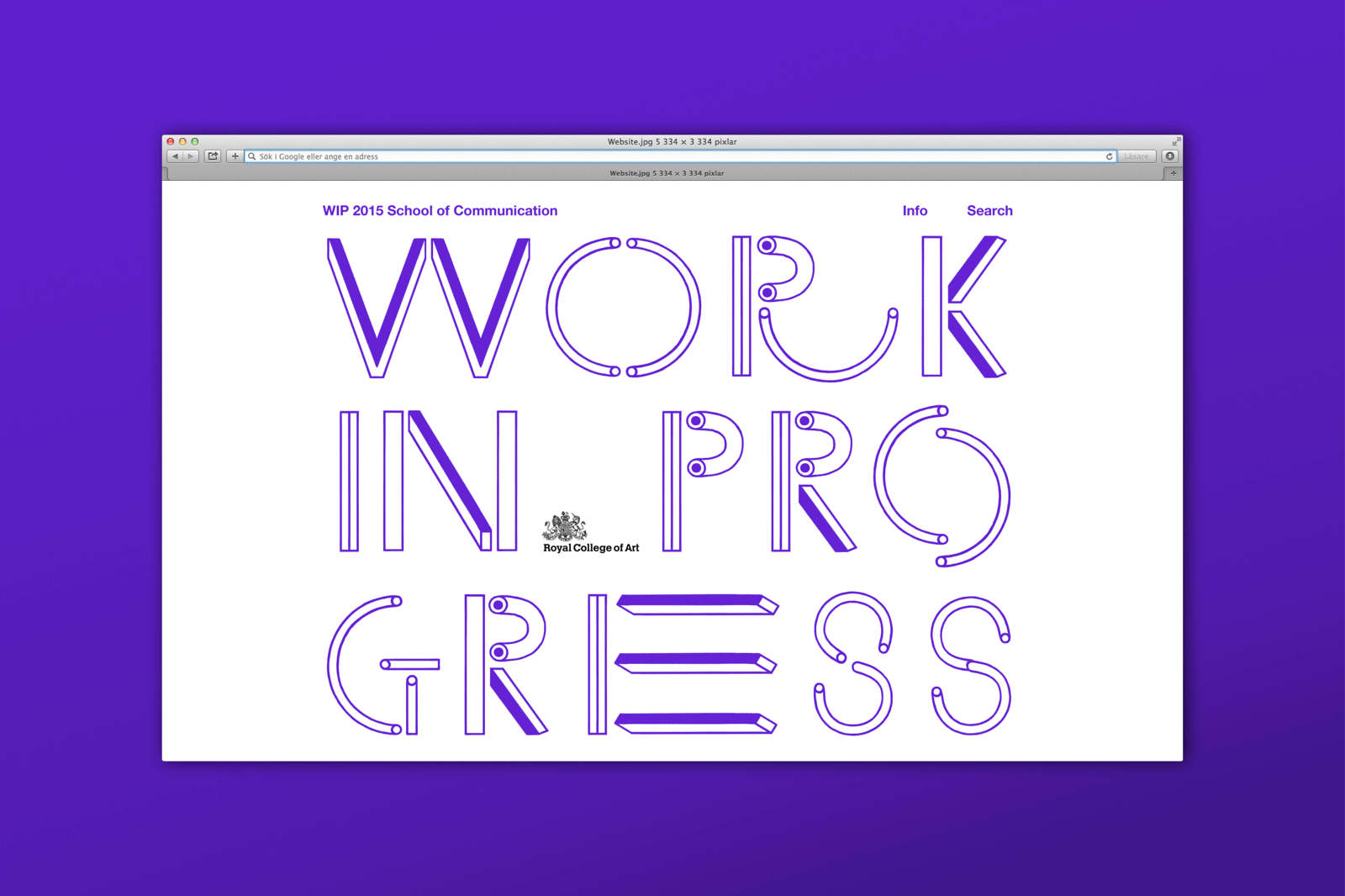 School of Communication Work in Progress Show 2015 - Carolina Dahl