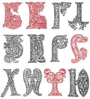 Drop Caps - Cyrillic Renaissance Project