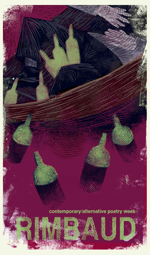 alternative/contemporary poetry week banners - Jean-Paul Csuka illustration