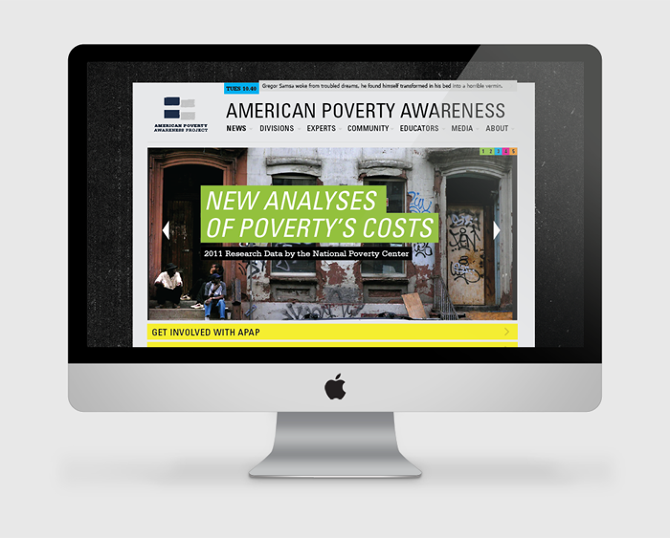 American Poverty Awareness - michelle shi / graphic designer
