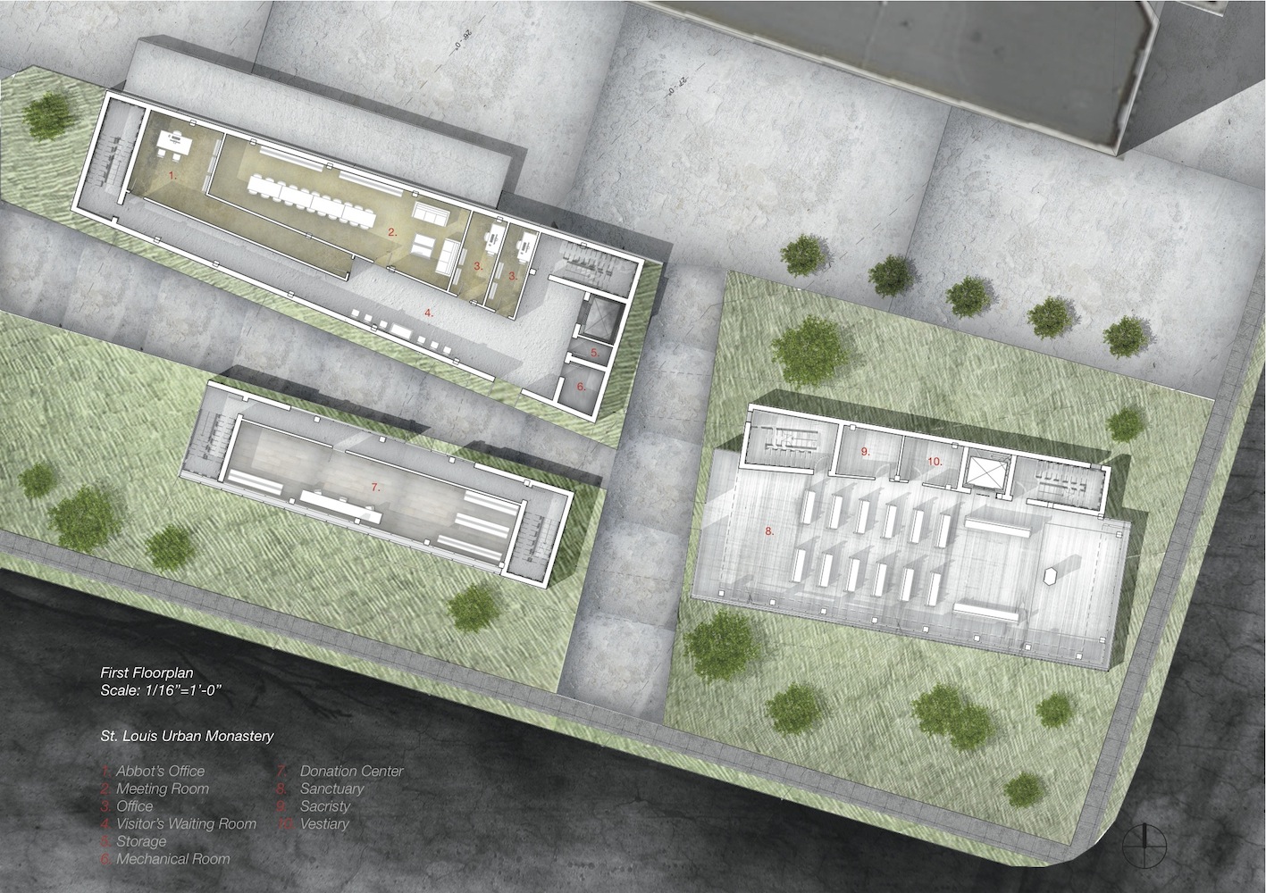 STL Urban Monastery - Architecture Portfolio