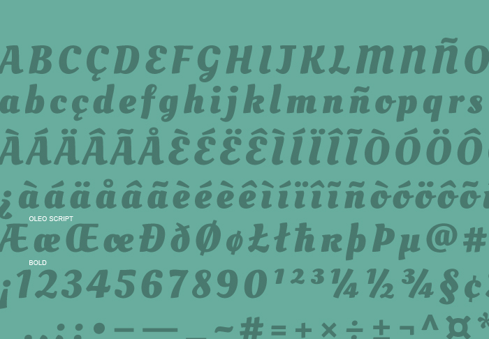 Oleo Script - soytutype