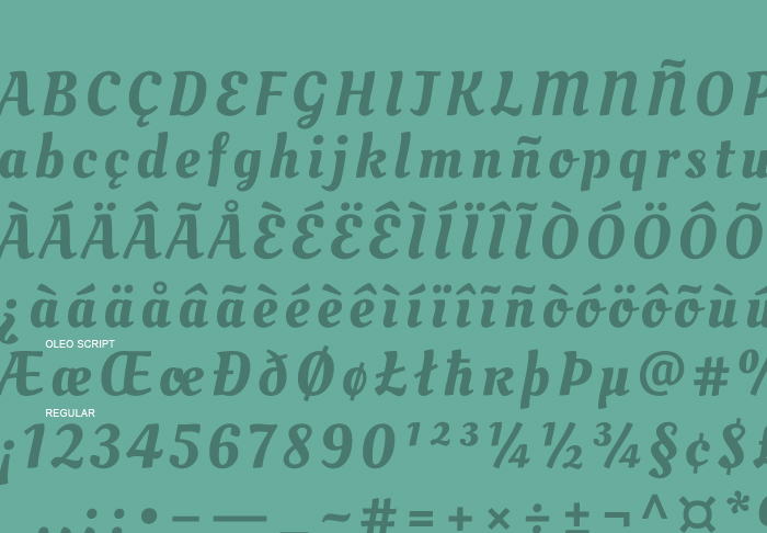 Oleo Script - soytutype