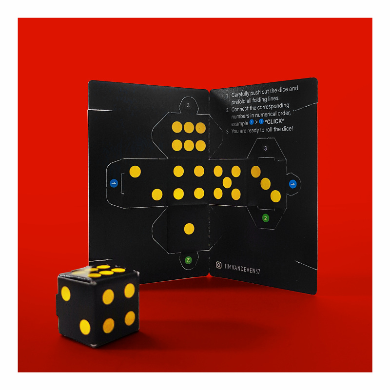 Pocket sized paper dice - PLAY PAPER
