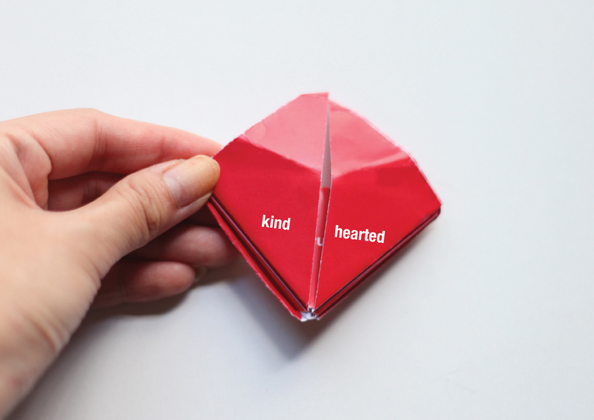 Kind Hearted (origami leaflet) - imadenothingtoday