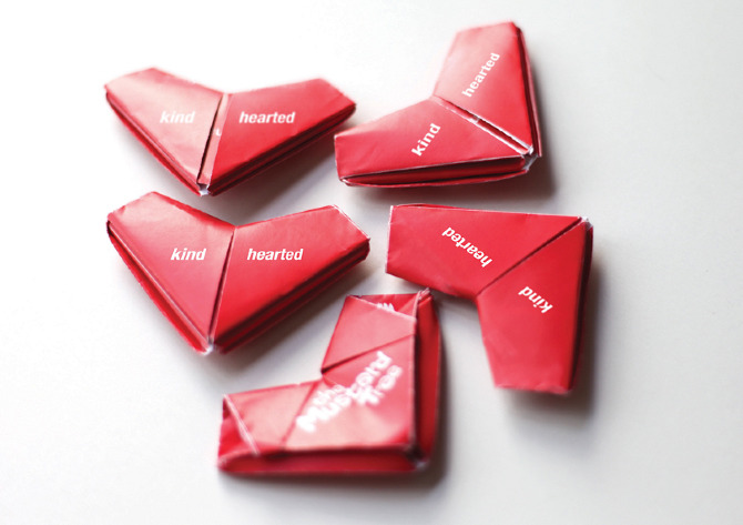 Kind Hearted (origami leaflet) - imadenothingtoday