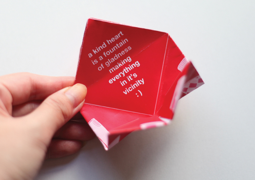 Kind Hearted (origami leaflet) - imadenothingtoday
