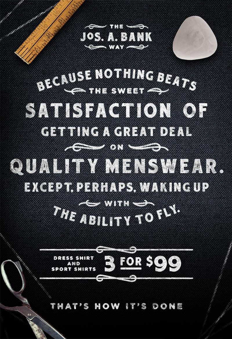 Joseph A. Bank Rebrand - Nicole Corley | Copywriter