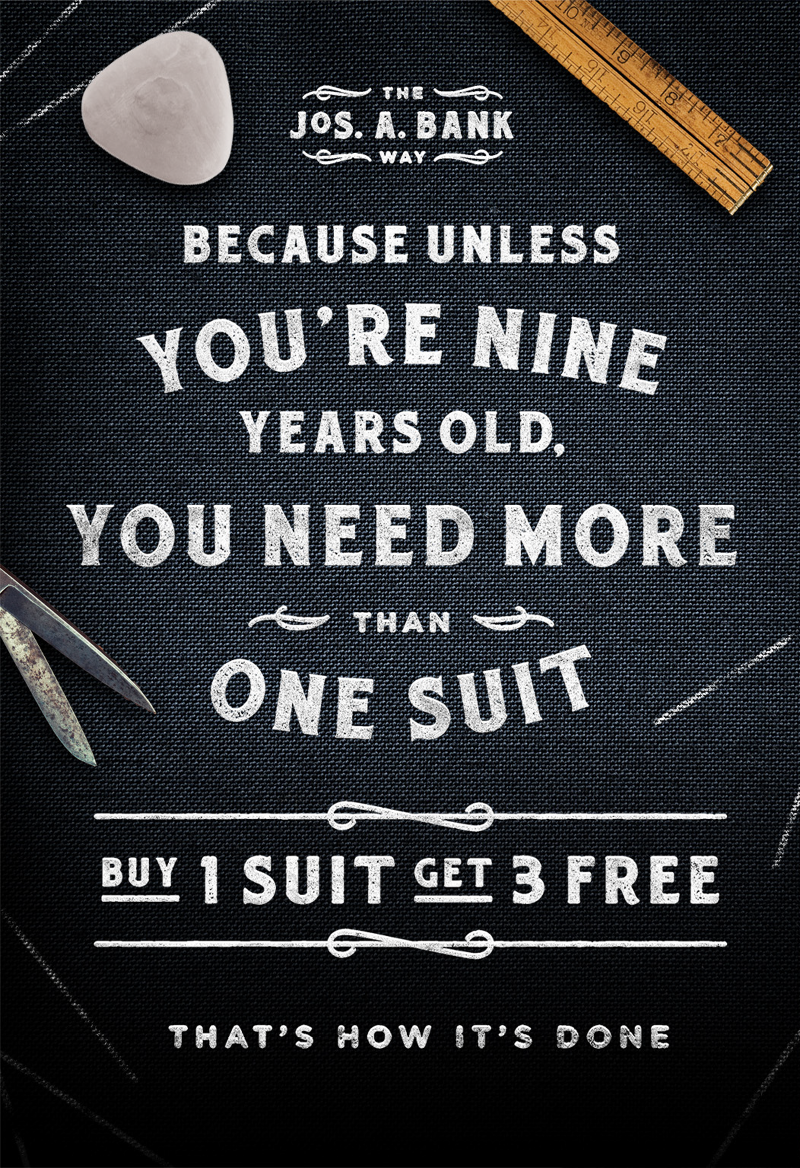 Joseph A. Bank Rebrand - Nicole Corley | Copywriter