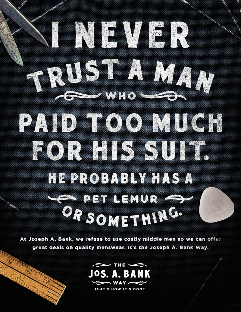 Joseph A. Bank Rebrand - Nicole Corley | Copywriter