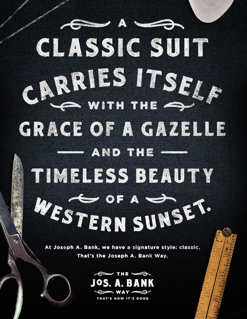 Joseph A. Bank Rebrand - Nicole Corley | Copywriter