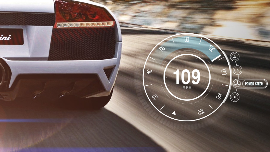 Racing HUD - decent // digital portfolio of kale purdue