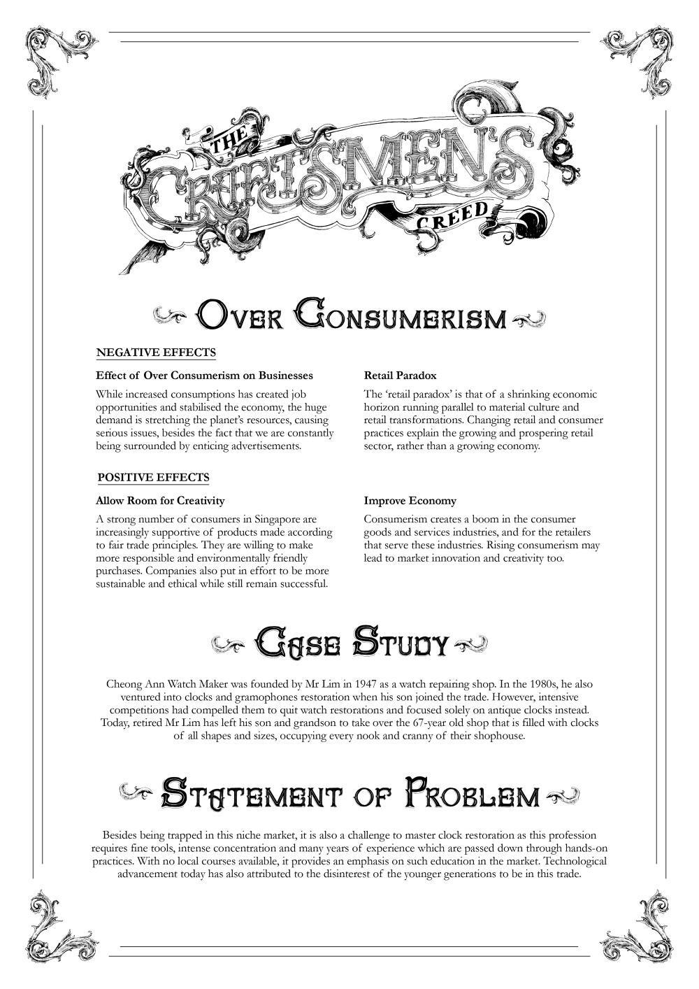 The Craftsmen's Creed - YONGLONG