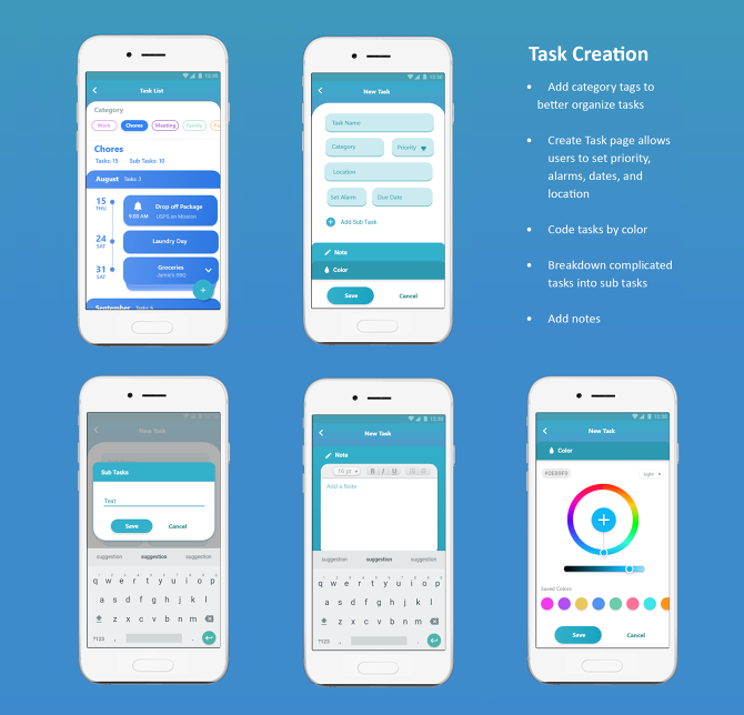 Minit: Mobile Task App - UI/UX Design