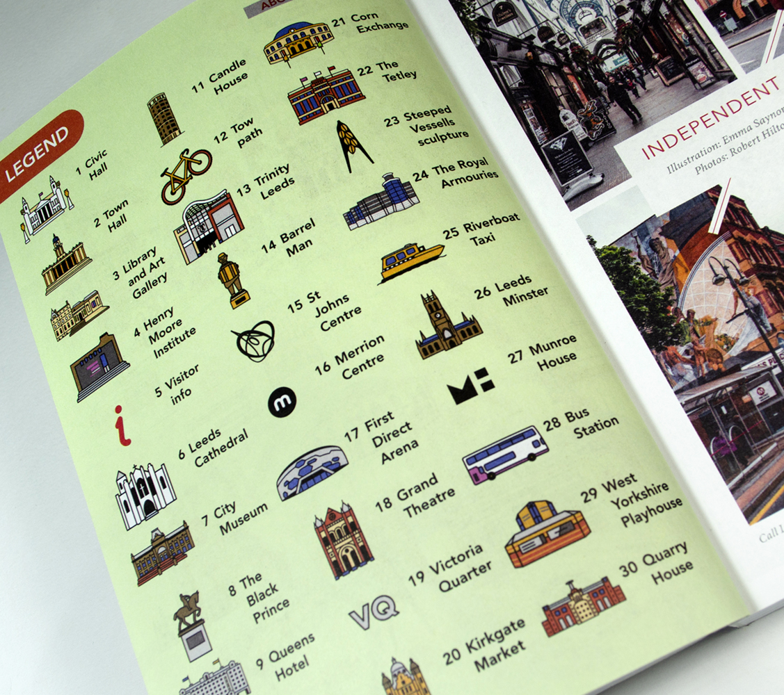 Leeds City Centre Map - Emma Saynor Design