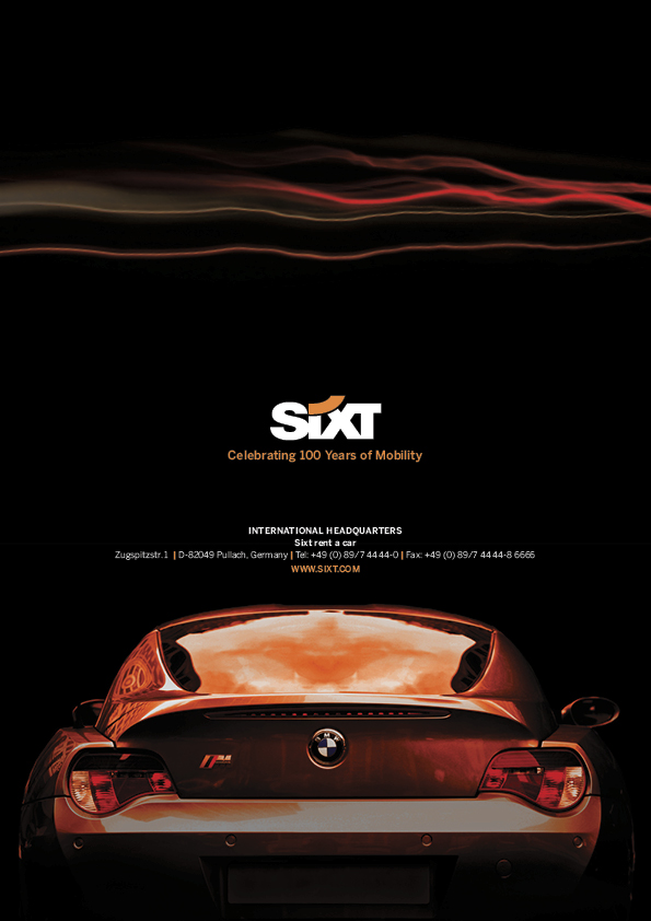 SIXT: The Spirit of Mobility - Christopher Barclay Designs