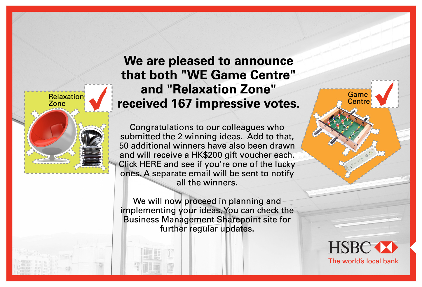 HSBC Bank 2 : internal corporate campaign (for internal staff ...