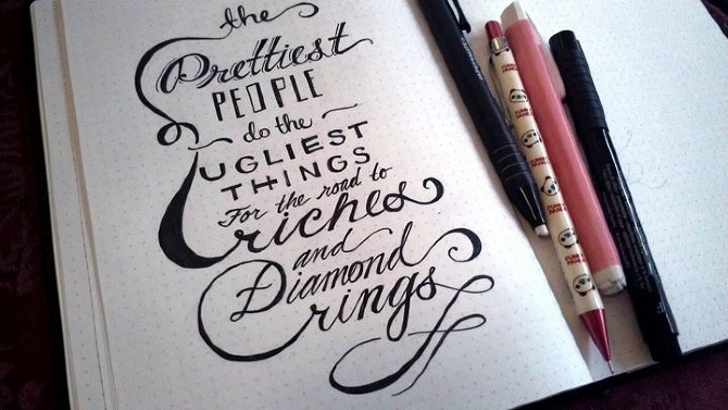 Lettering Lyrics Project - Jaclyn Le