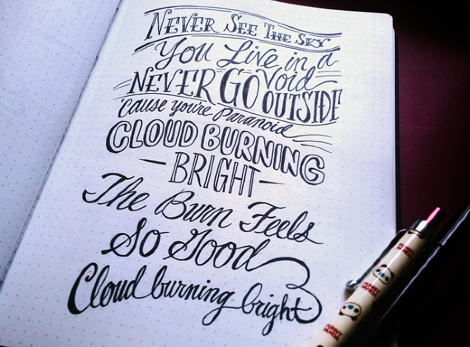 Lettering Lyrics Project - Jaclyn Le
