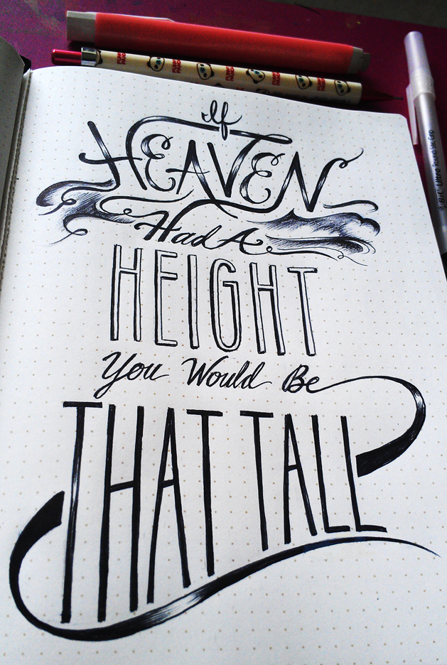 Lettering Lyrics Project - Jaclyn Le