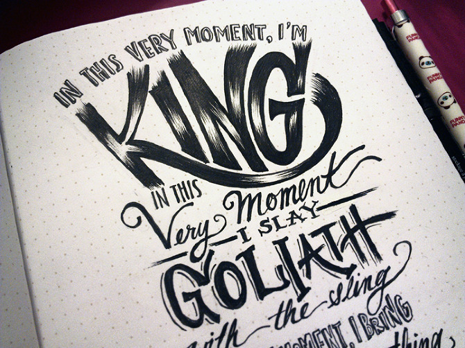 Lettering Lyrics Project - Jaclyn Le