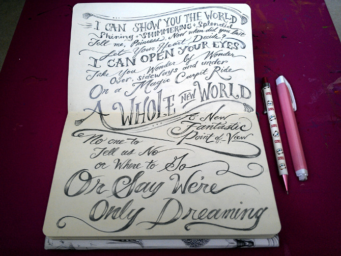 Lettering Lyrics Project - Jaclyn Le