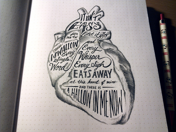 Lettering Lyrics Project - Jaclyn Le