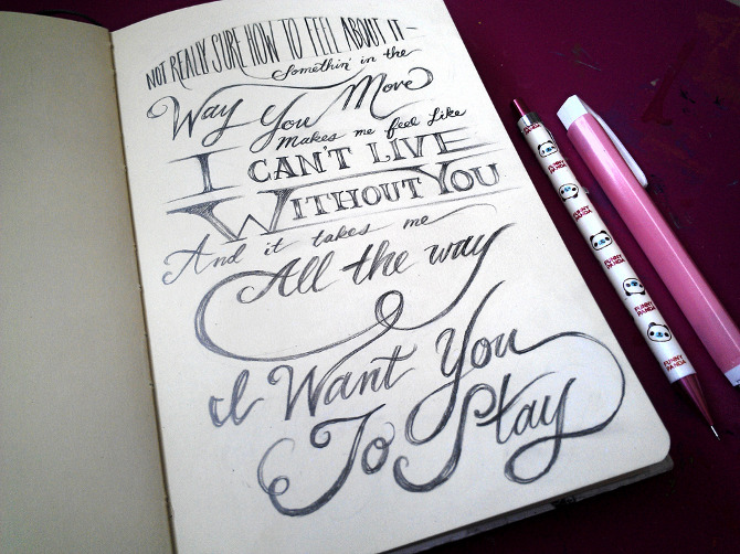 Lettering Lyrics Project - Jaclyn Le