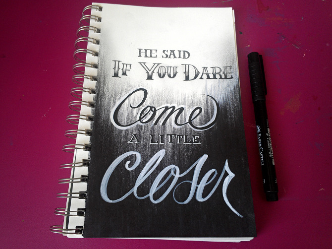 Lettering Lyrics Project - Jaclyn Le
