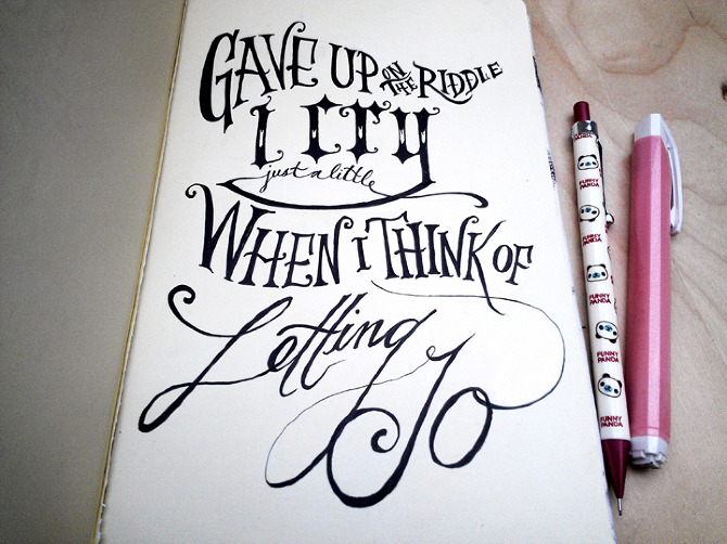 Lettering Lyrics Project - Jaclyn Le