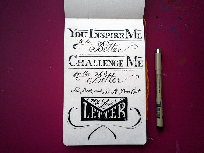 Lettering Lyrics Project - Jaclyn Le