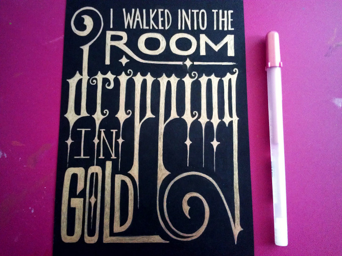 Lettering Lyrics Project - Jaclyn Le