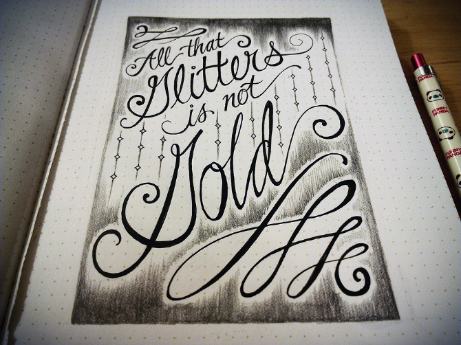 Lettering Lyrics Project - Jaclyn Le