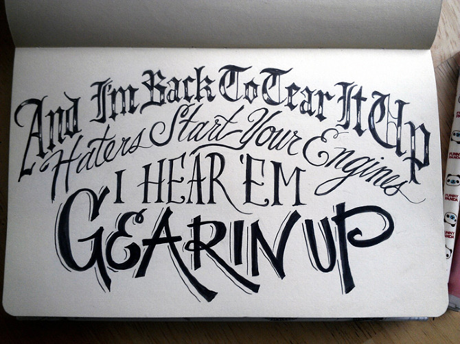 Lettering Lyrics Project - Jaclyn Le