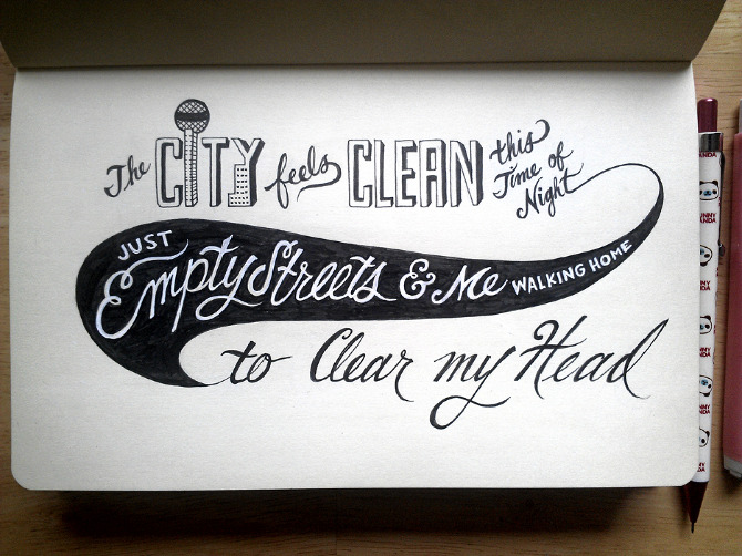 Lettering Lyrics Project - Jaclyn Le